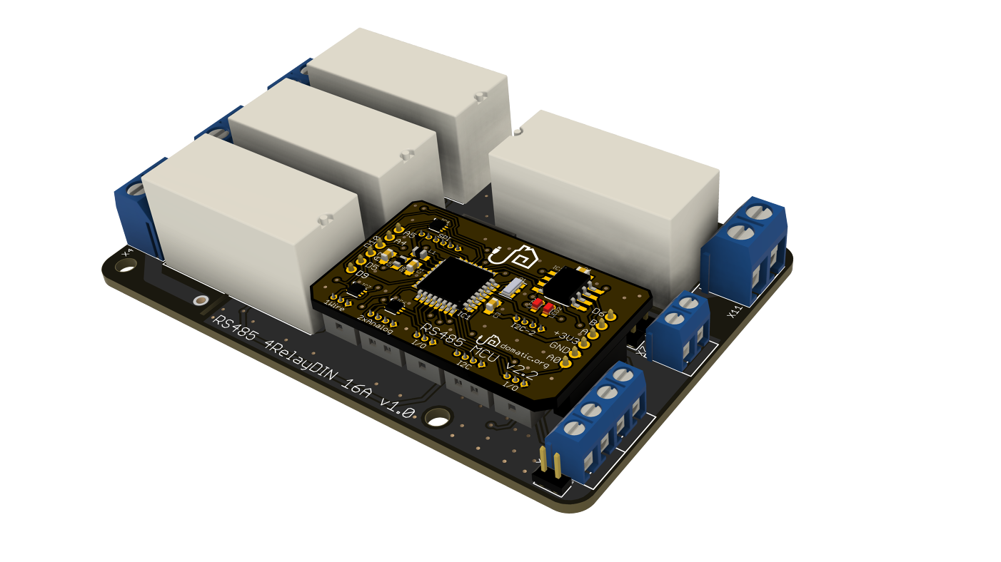 RS485 4RelayDin Shield | OpenHardware.io - Enables Open Source Hardware Innovation